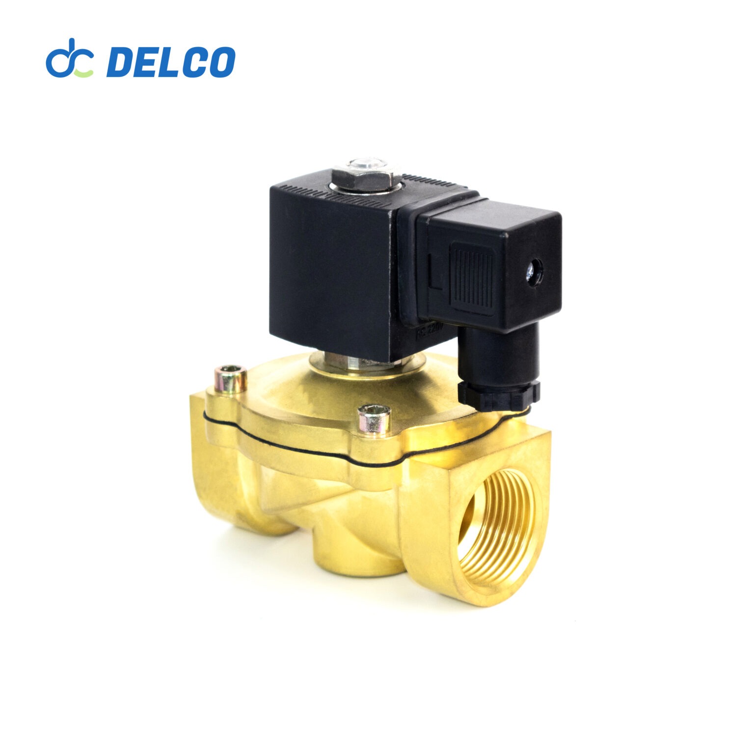 DELCO 2-Position 2-Way Direct Acting Diaphragm Type Brass Solenoid ...