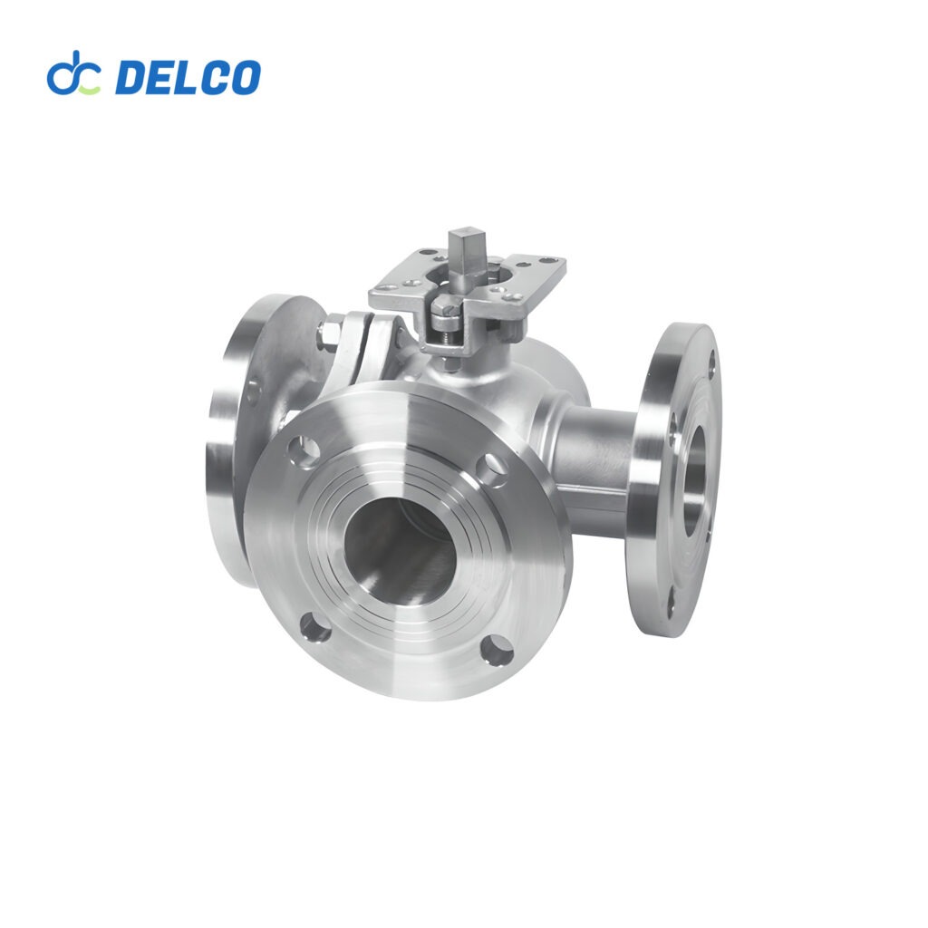 DELCO Flange 3 Way Motorized Ball Valves-DK55-TF - Control Valves ...