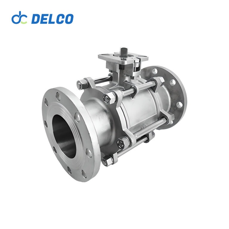 DELCO Electric 2 Way Flange Ball Valves With Actuator-DK55-3PF ...