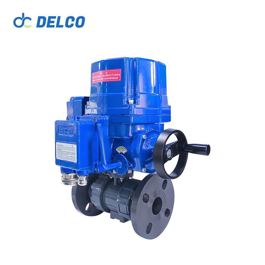 DELCO Explosion-proof Electric PVC Flange Ball Valves - Control Valves ...