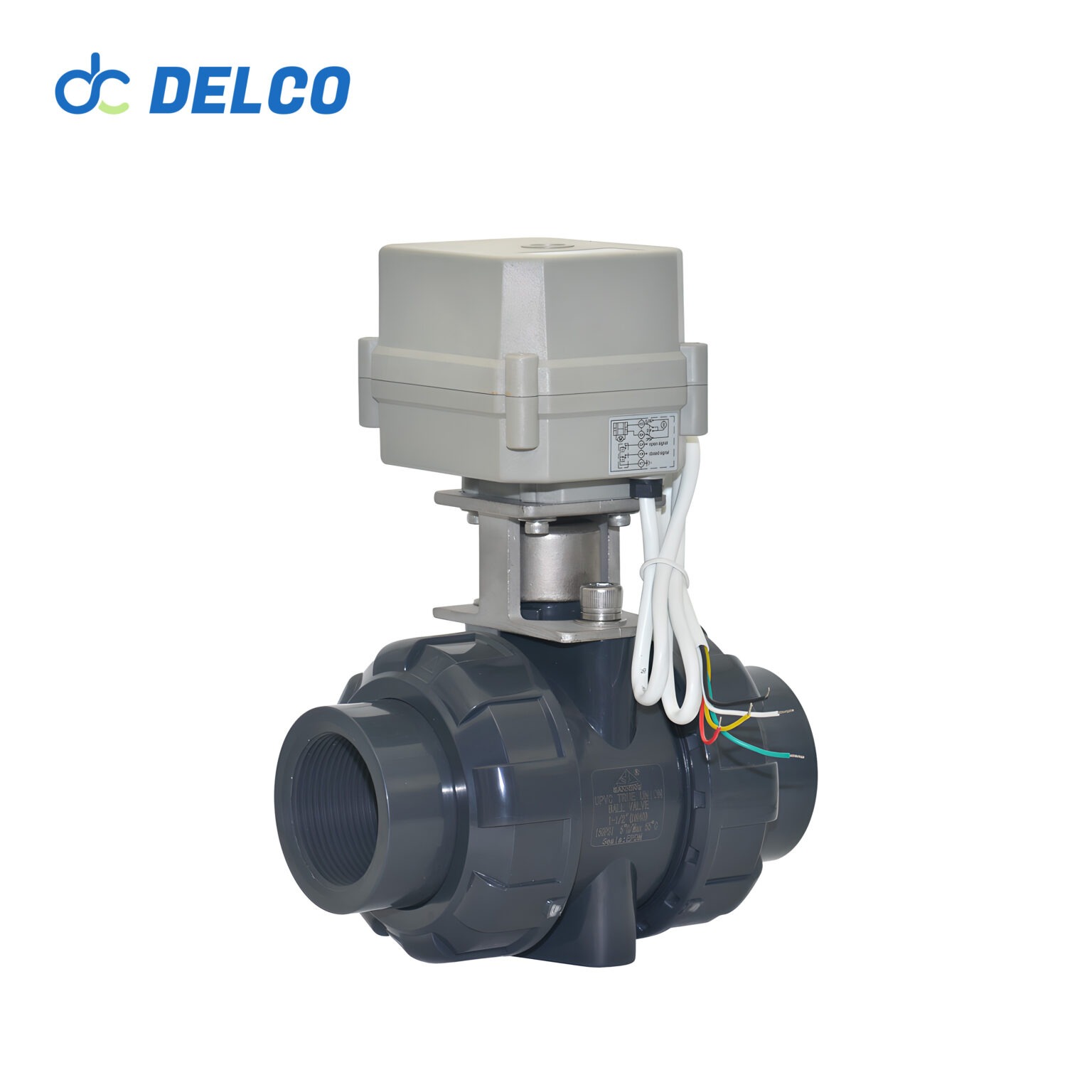 DELCO Valve 2 Way UPVC Electric Actuated Mini Ball Valves - Control ...