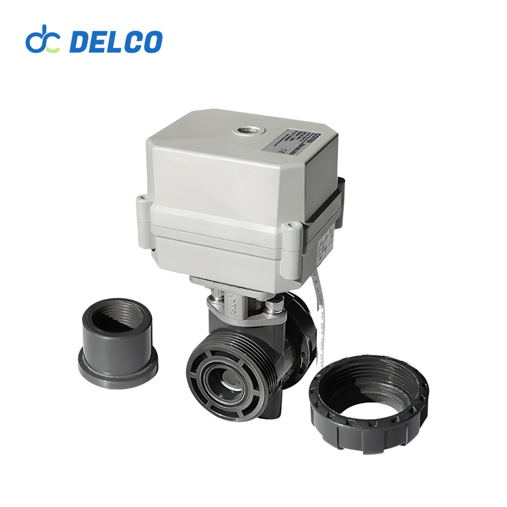 2 Way Mini Electric UPVC Ball Valves- DELCO Valves