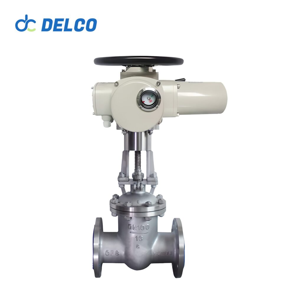DELCO Cast Iron Multi Turn Electric Actuator Gate Valves