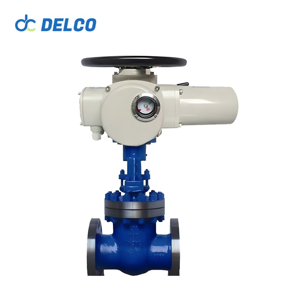 DELCO Cast Iron Multi Turn Electric Actuator Gate Valves