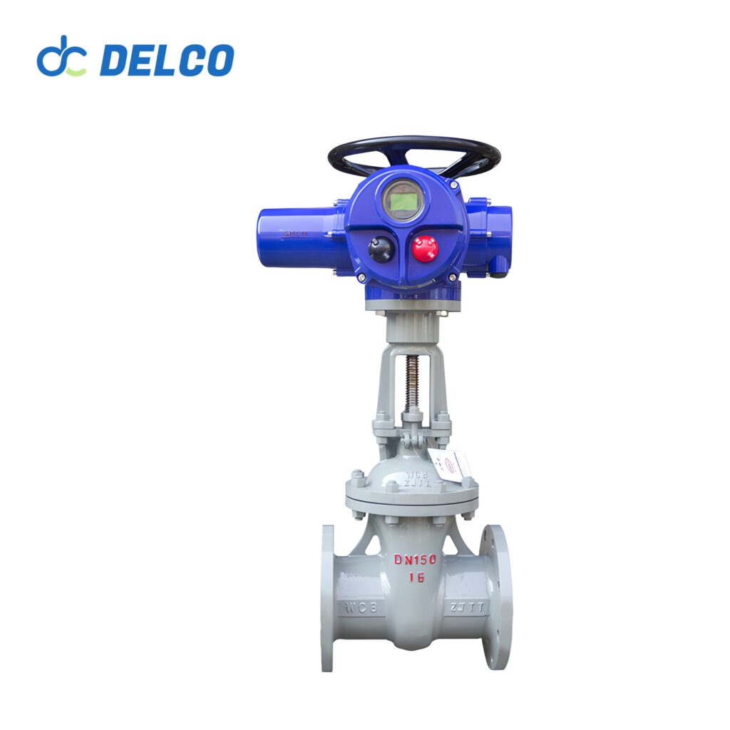 DELCO Cast Iron Multi Turn Electric Actuator Gate Valves