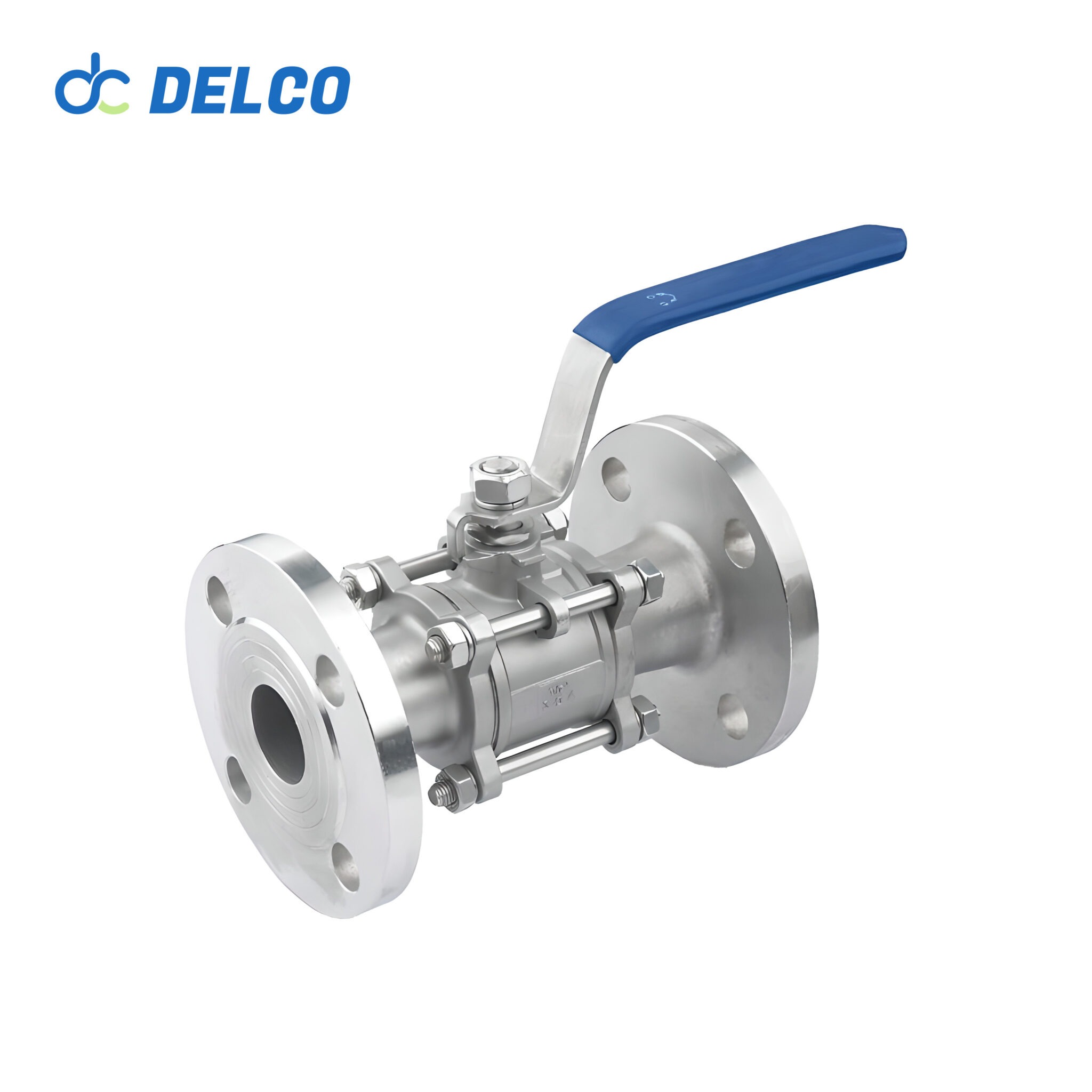Manual Stainless Steel 3PC Flange Ball Valve with Handle - Control ...