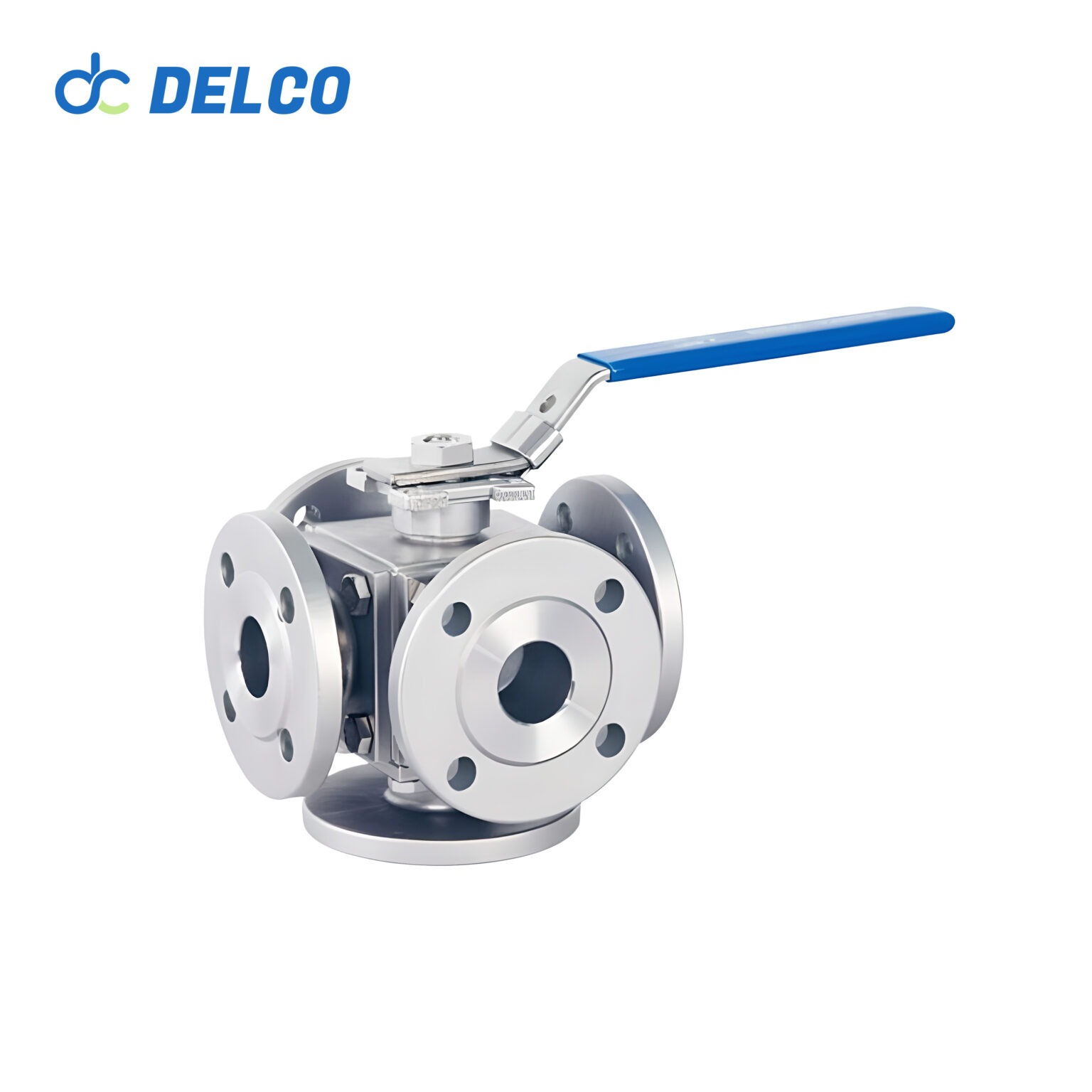 Manual Stainless Steel 4-Way Flange Ball Valve